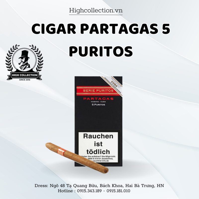 Cigar Partagas 5 Puritos - High Collection